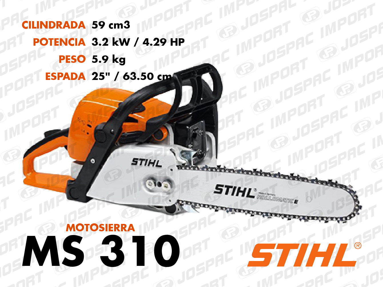 MS 310 Motosierra Stihl - JOSPAC IMPORT